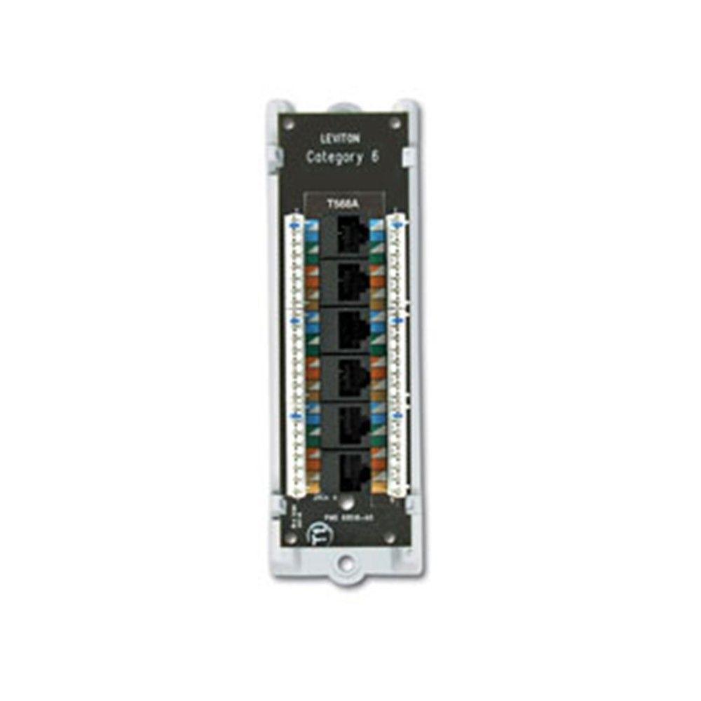 Leviton Structured Media 4x12 Telephone Distribution Board with 12 ...