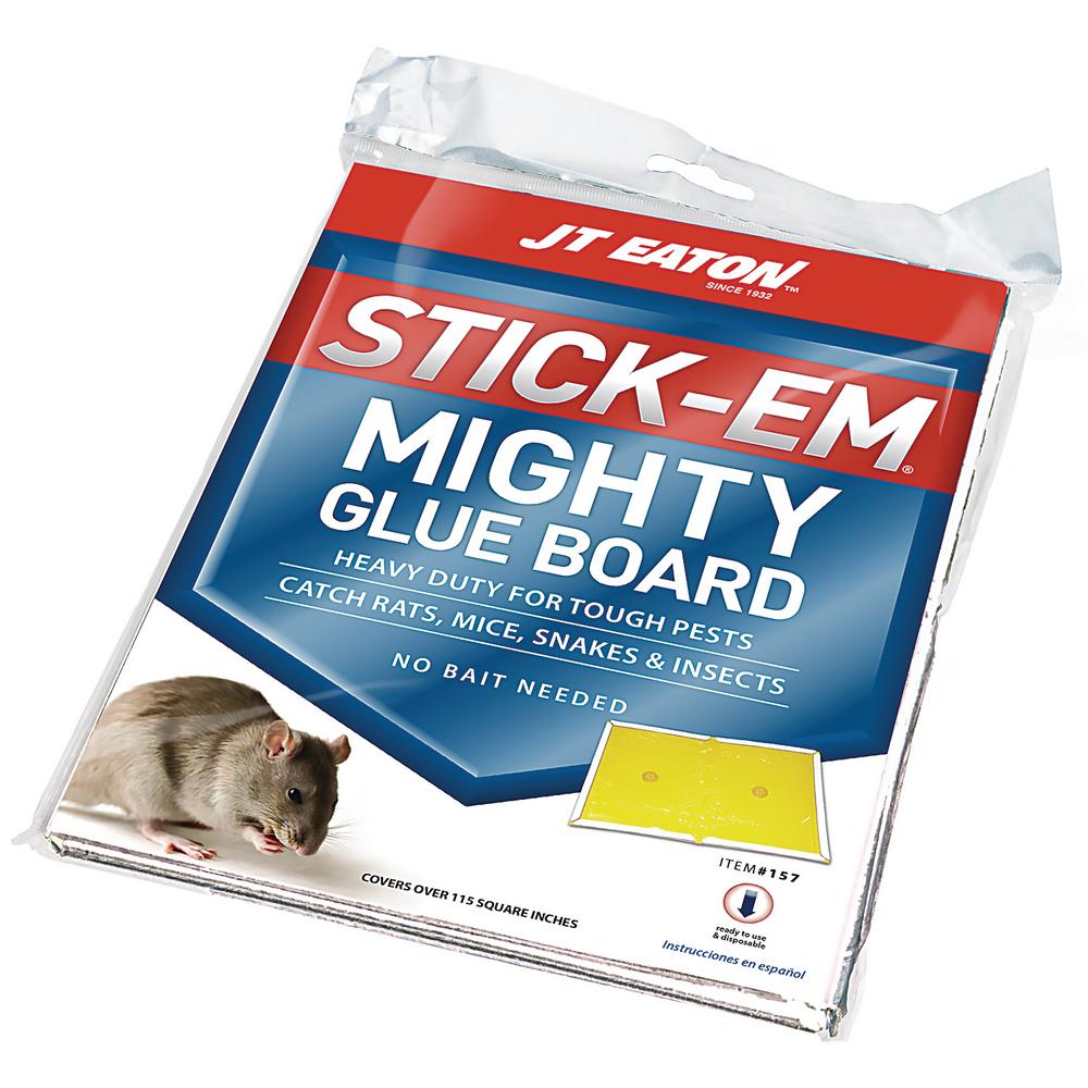 JT Eaton Stick-Em Mighty Glue Board Trap (12-Pack)-157 - The Home Depot
