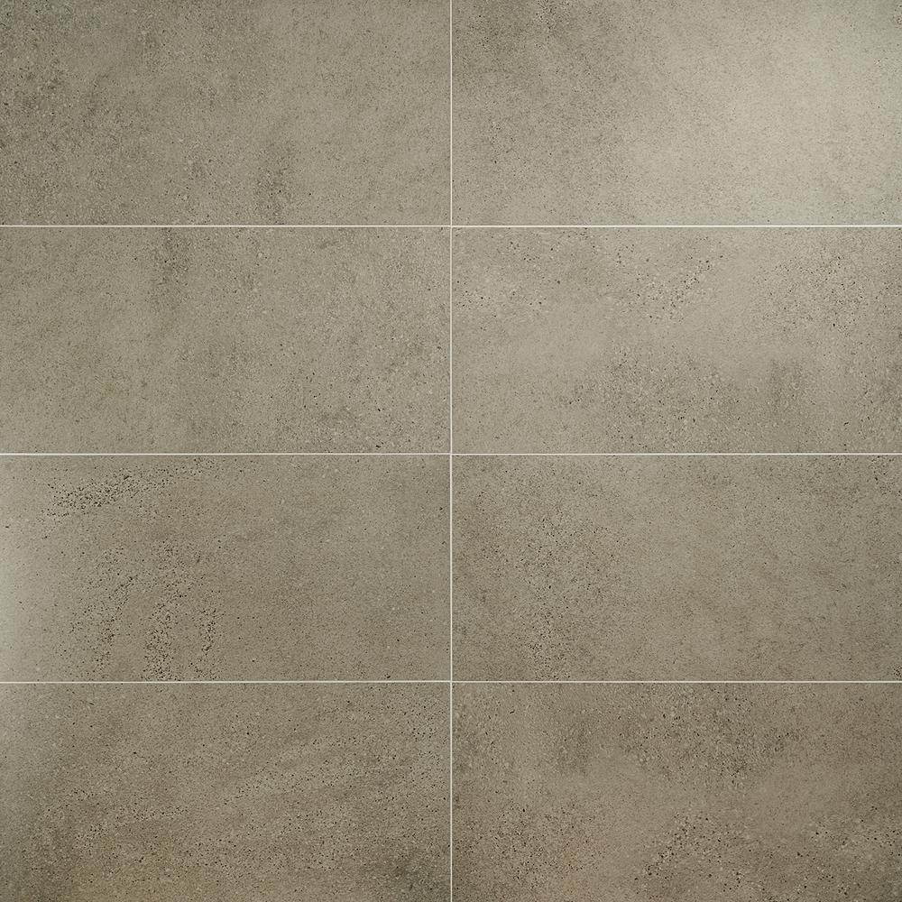 Ivy Hill Tile Banto Fawn 4 in. x 0.37 in. Matte Porcelain Floor and ...