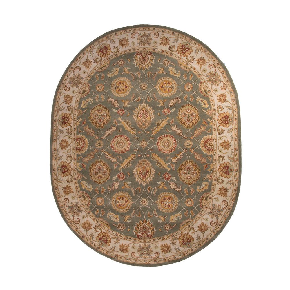 Jaipur Rugs Sea Spray 8 ft. x 10 ft. Oriental Oval Area Rug-RUG103034 ...