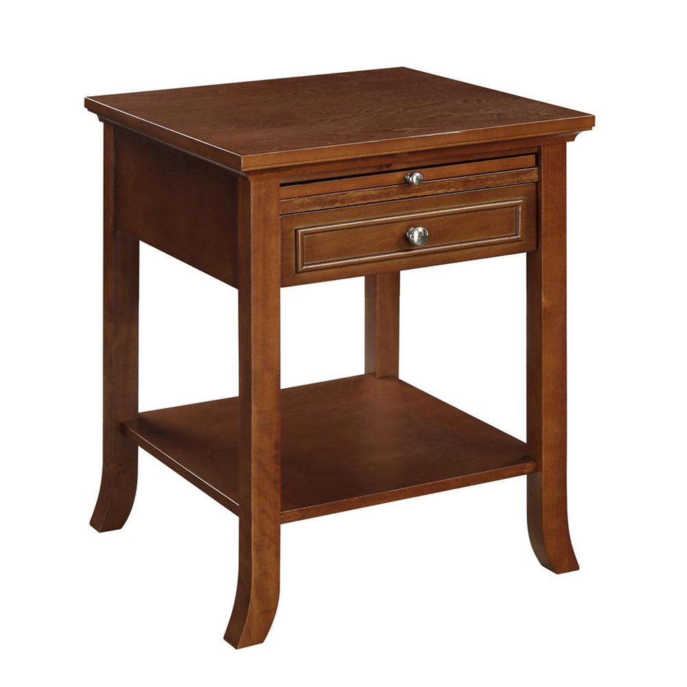 Convenience Concepts American Heritage Espresso Baldwin End Table with ...