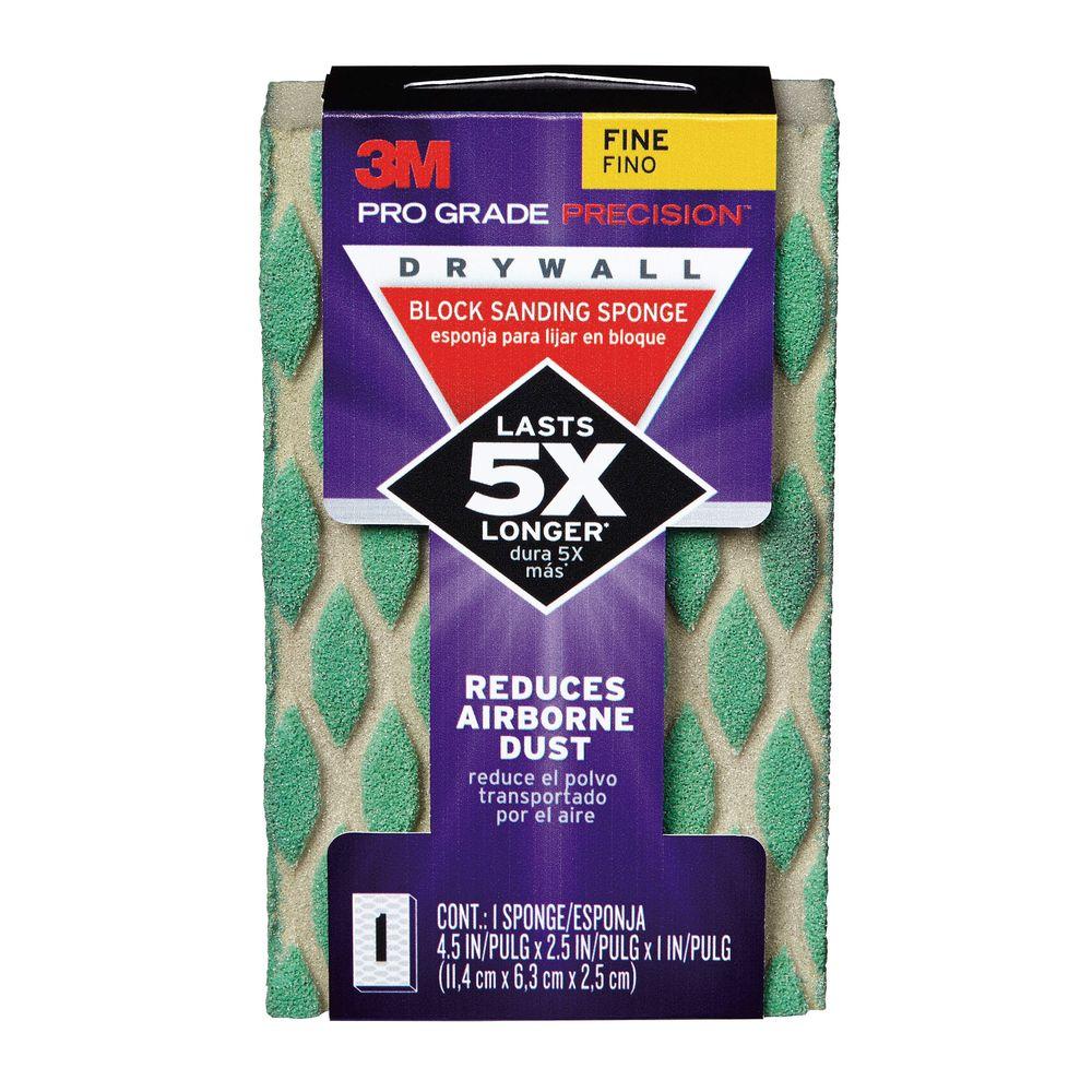 3M 120 Grit Pro Grade Fine Drywall Sanding Sponge 30904F The Home Depot 3M 120 Grit Pro Grade Fine Drywall Sanding Sponge 30904F The Home Depot