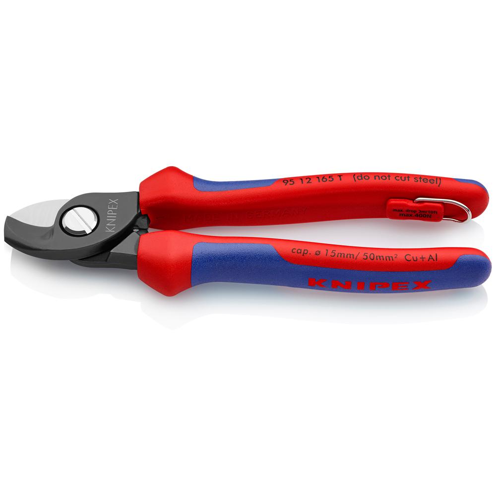 KNIPEX 6-1/4 in. Heavy Duty Cable Shears with Dual-Component Comfort ...