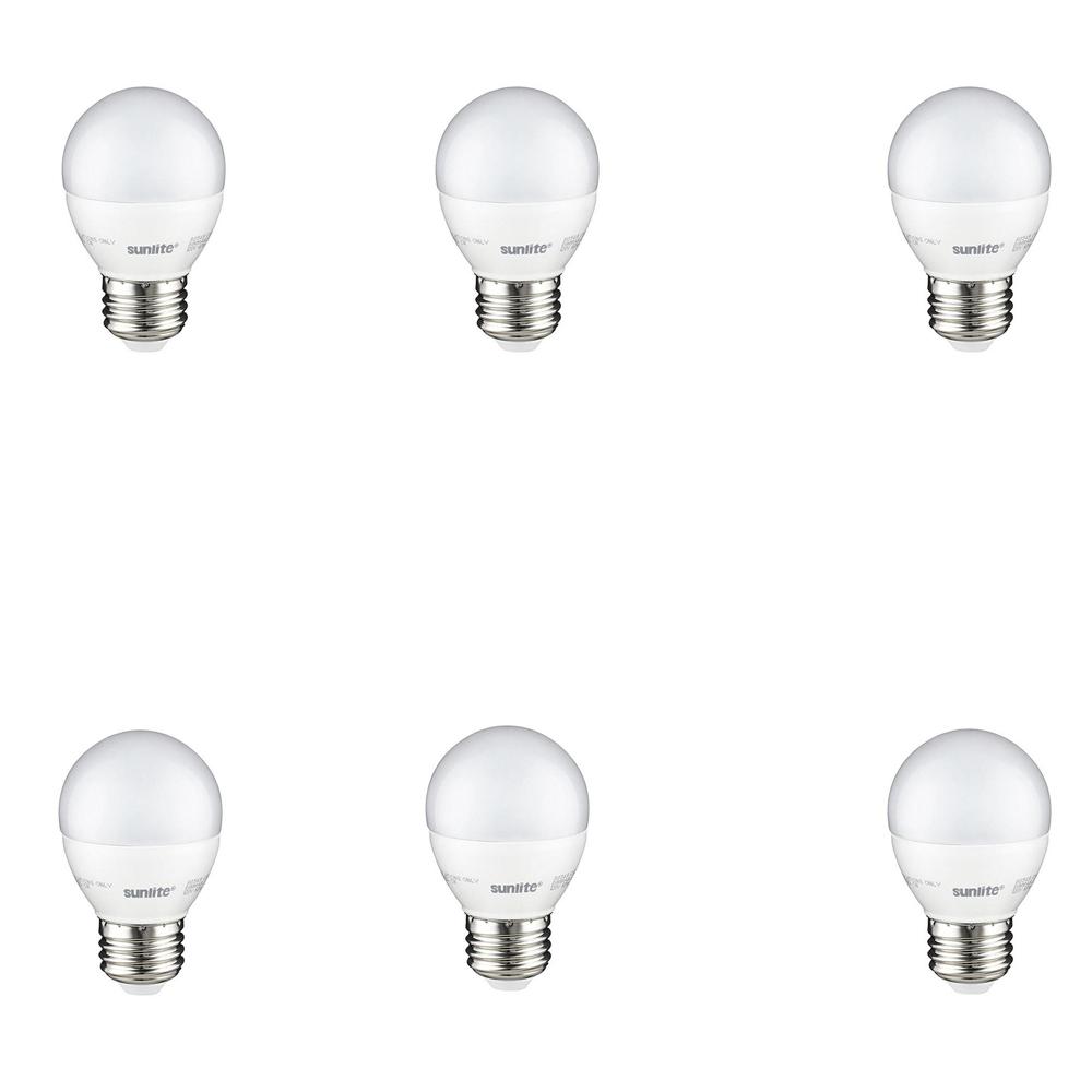 Sunlite 40-Watt Equivalent Frost Warm White G16 Dimmable LED Light Bulb (6-Pack)-40288-SU - The ...