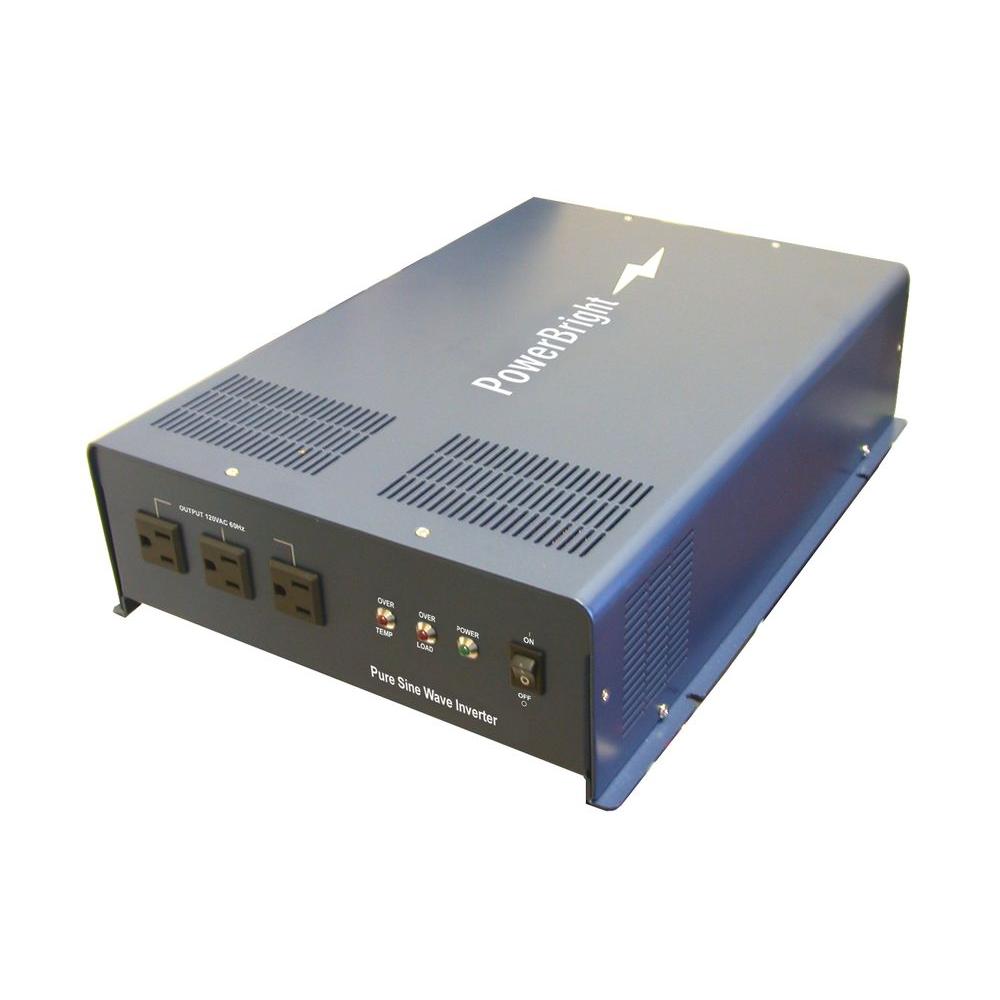 Power Bright 12-Volt DC to AC 2200-Pure Sine Inverter-APS2200-12 - The ...