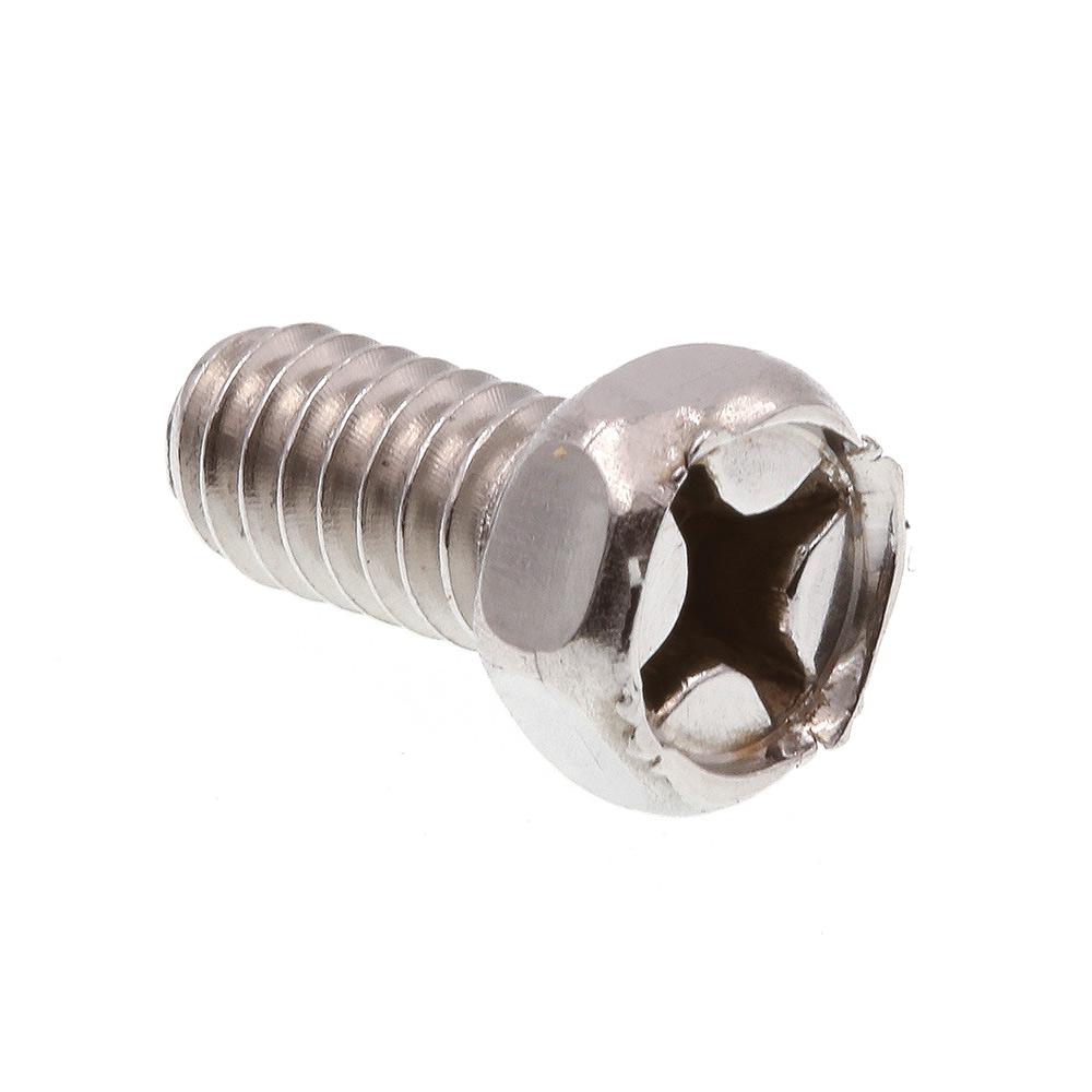1/4 in.-20 x 1/2 in. Grade 18-8 Stainless Steel Phillips Drive Indented ...