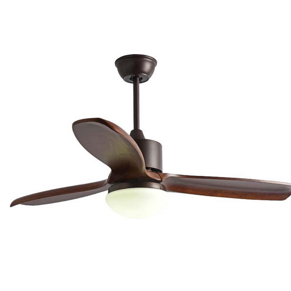 Dand 42 in. LED Indoor Cherry Downrod Mount Ceiling Fan with Light and ...