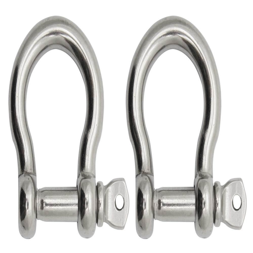 Extreme Max BoatTector Stainless Steel Bow Shackle - 3/4", 2-Pack-3006. ...