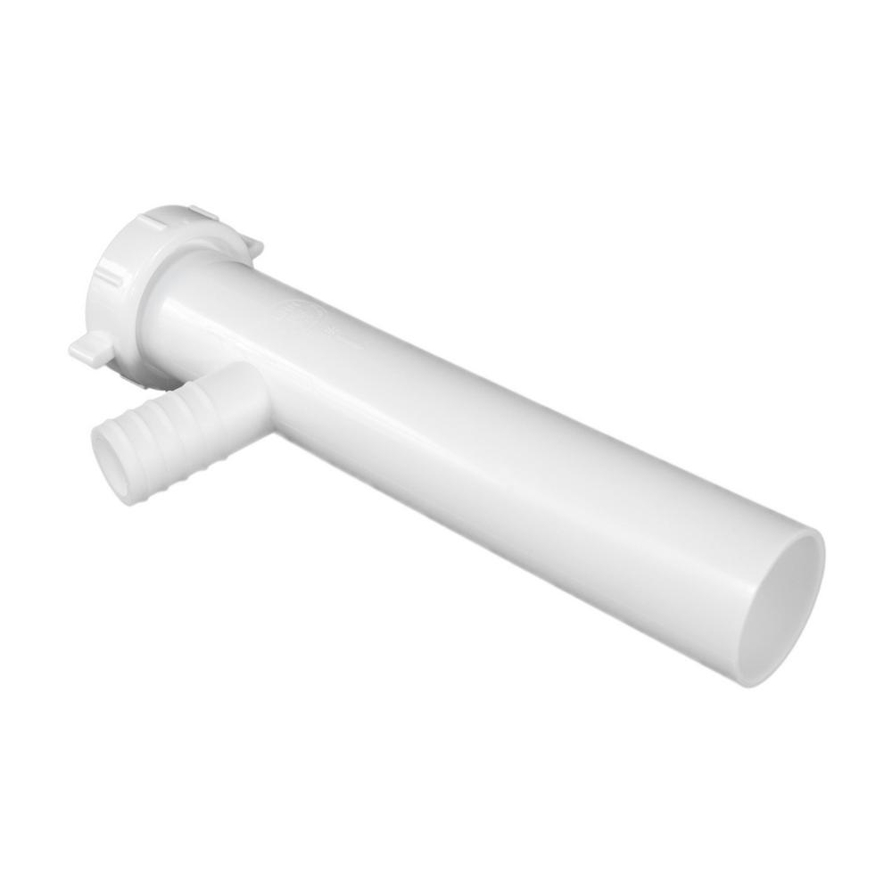 The Plumber's Choice 1-1/2 in. Dia x 3/4 in. Side Inlet x 8 in. L ...