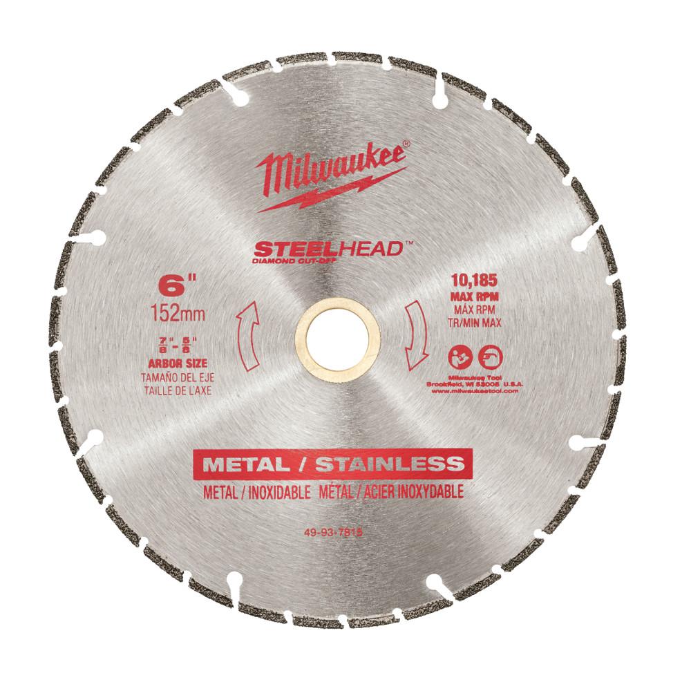 Milwaukee 6 in. Steelhead Diamond Cut Off Blade-49-93-7815 - The Home Depot