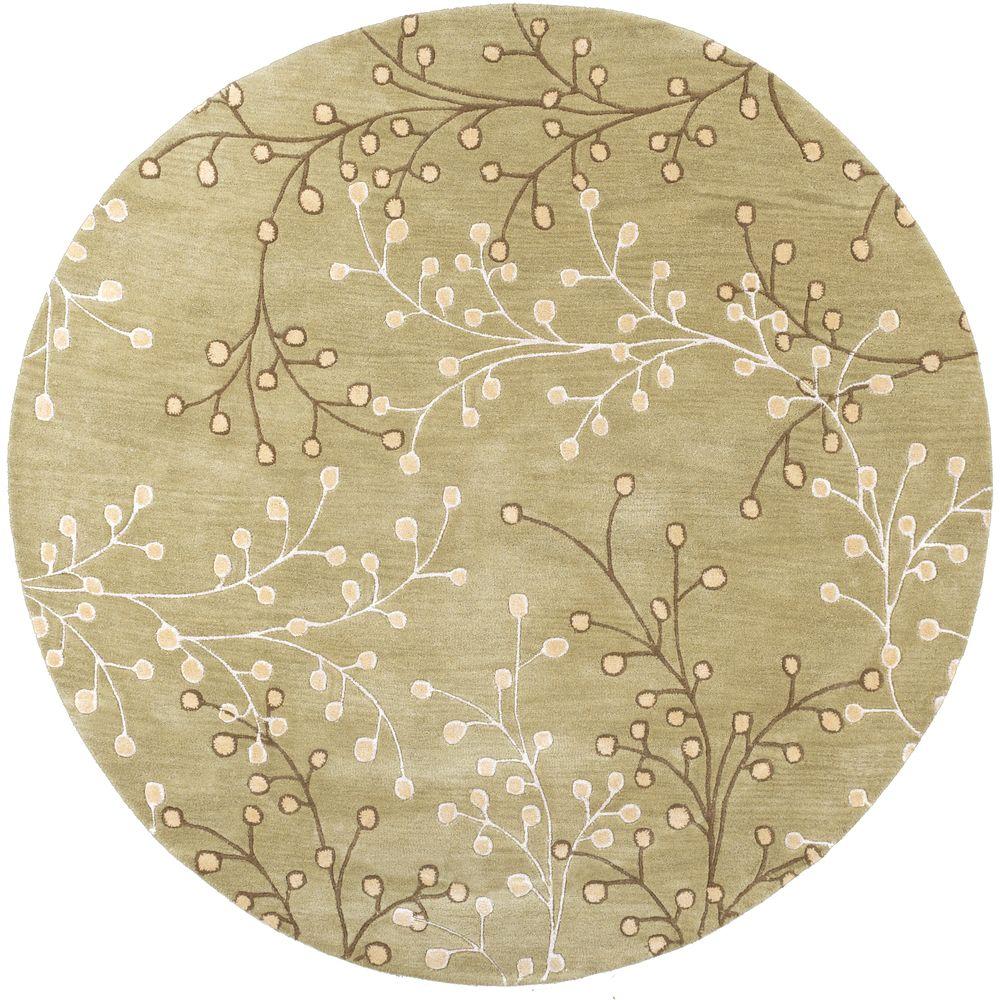 Artistic Weavers Aloysia Tan 4 ft. x 4 ft. Round Indoor Area Rug ...