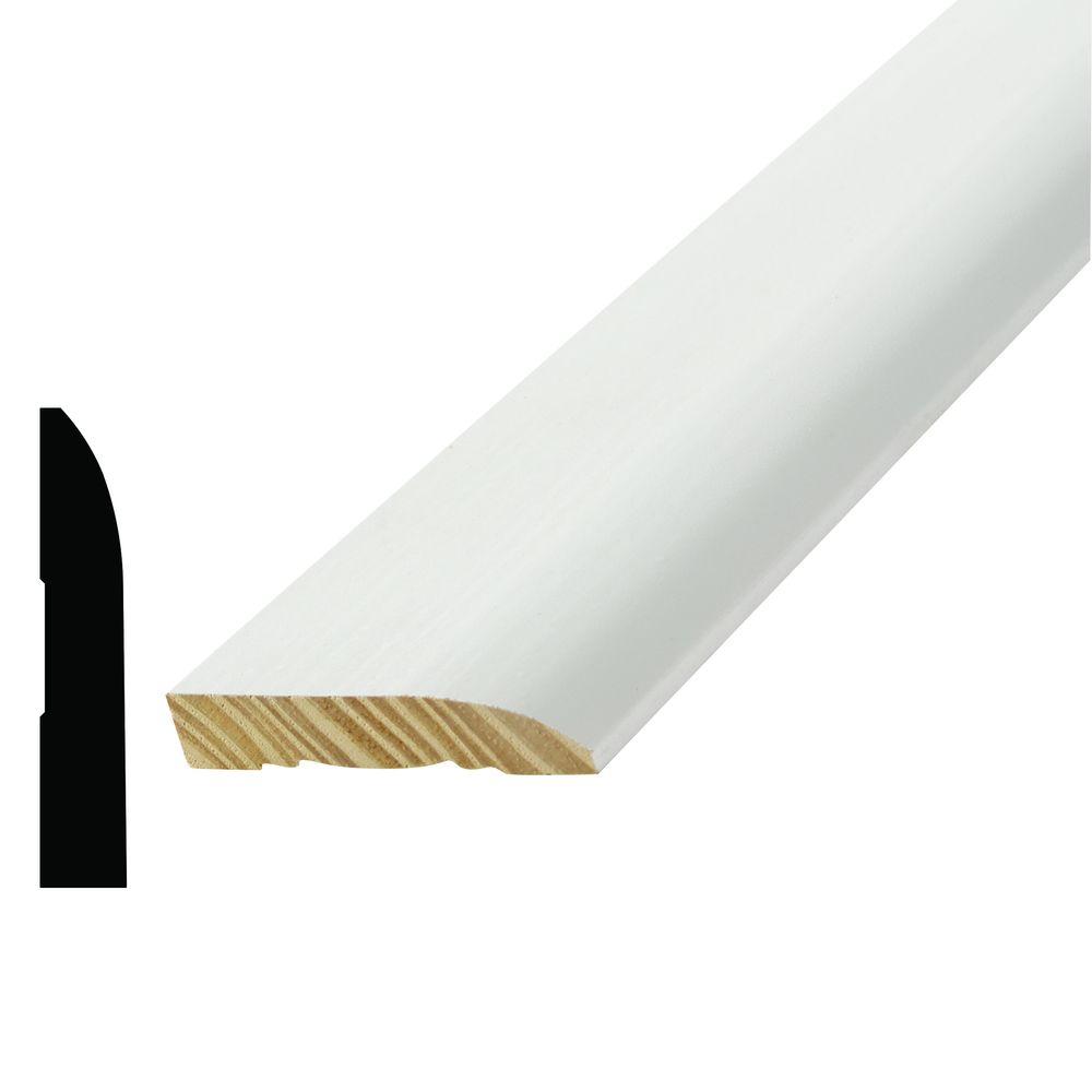 Alexandria Moulding WM 714 9/16 in. x 3 in. Primed Pine Finger-Jointed ...