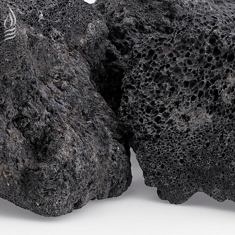 American Fire Glass XXL Black Lava Rock (4 in. - 6 in.) 10 lbs. Bag ...