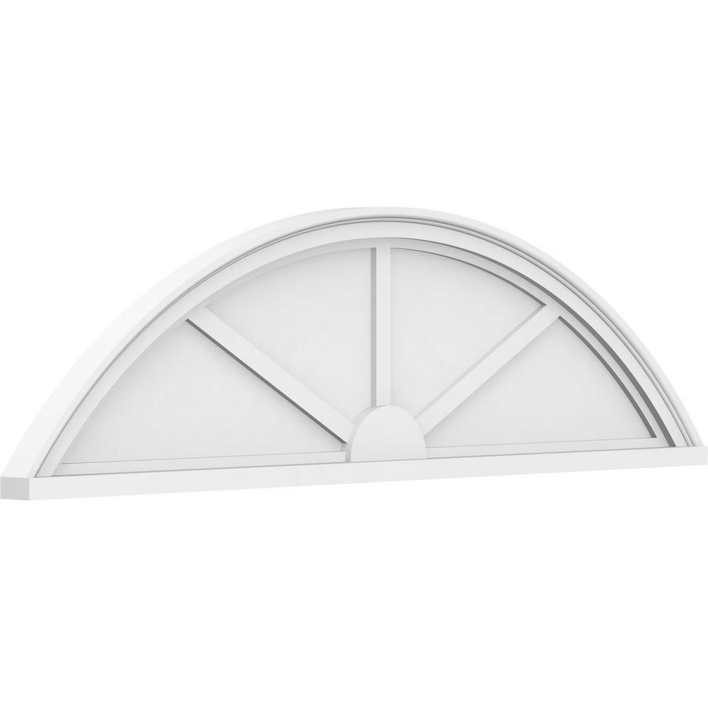 Ekena Millwork 2 in. x 24 in. x 7 in. Segment Arch Smooth Architectural ...