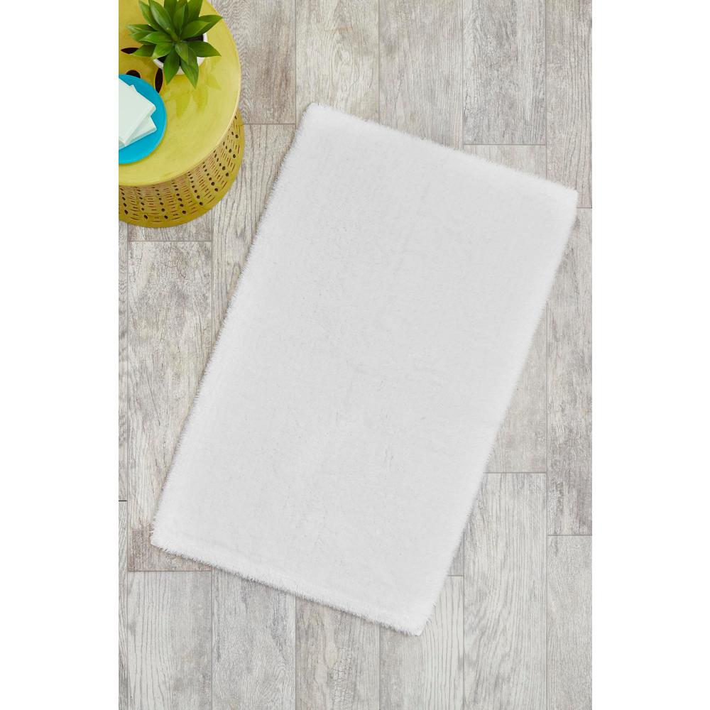 StyleWell White 19 in. x 34 in. Non-Skid Cotton Bath Rug HMT427_R_White ...