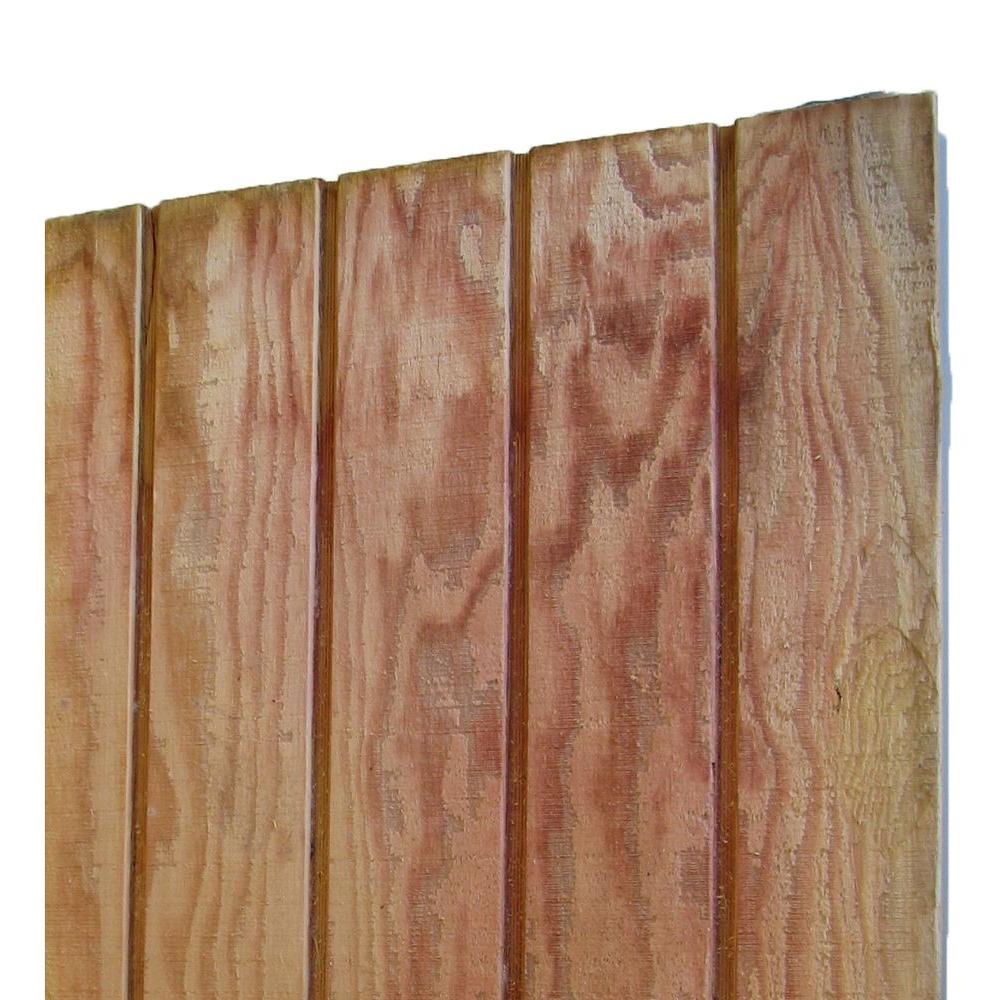 5 8 In X 4 Ft X 8 Ft T1 11 8 In On Center Hi Bor Pressure Treated