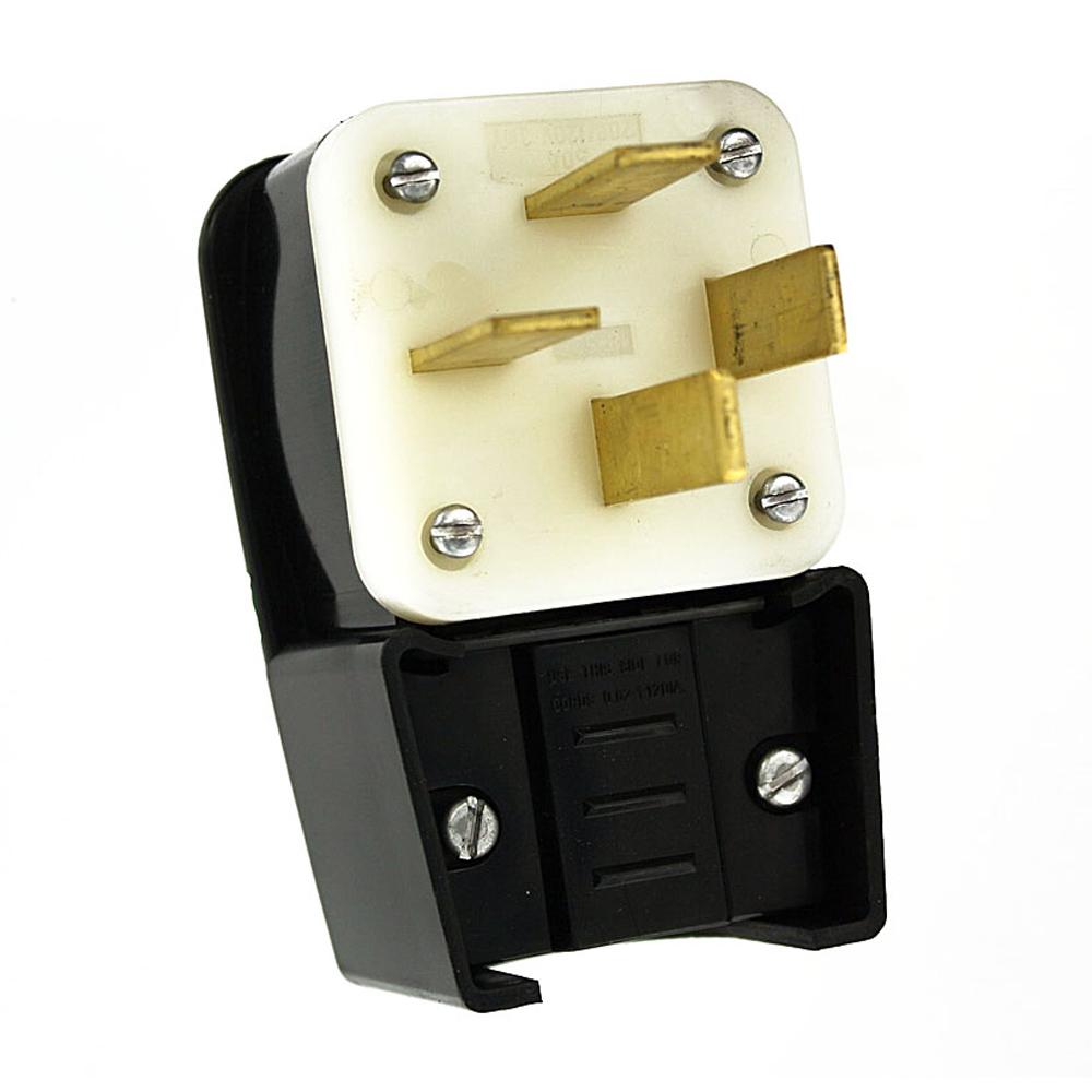 Leviton 50 Amp 120 208 Volt 3 Phase Straight Blade Non Grounding Angle Leviton 50 Amp 120 208 Volt 3 Phase Straight Blade Non Grounding Angle