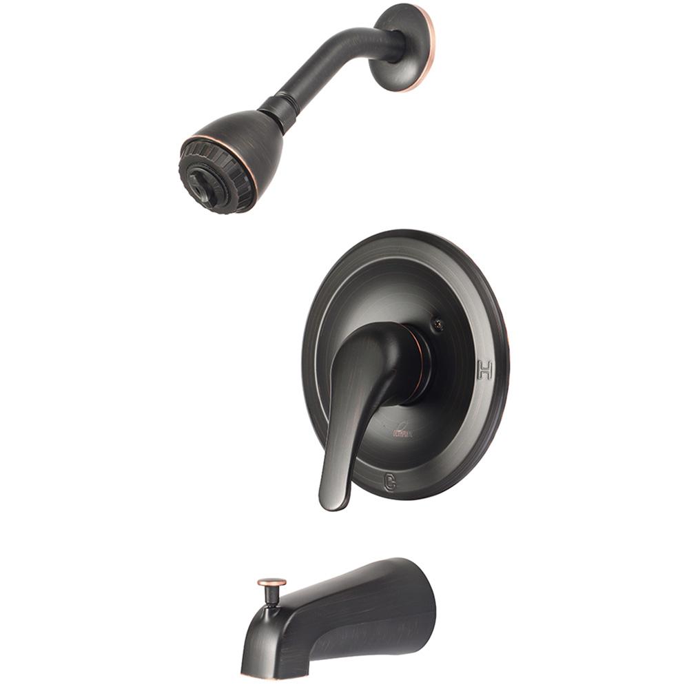 Olympia Faucets Accent 1-Handle Wall Mount Shower Faucet Trim Kit in Oil Rubbed Bronze 3 ...