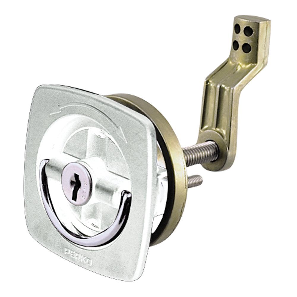 Perko White Flush Lock with Offset Cam Bar and Flexible Polymer Strike ...