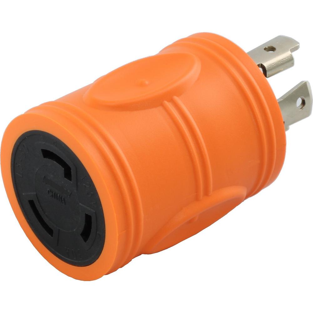 AC Connectors Locking Adapter NEMA L14 30P 30Amp 125 250Volt 4Prong AC Connectors Locking Adapter NEMA L14 30P 30Amp 125 250Volt 4Prong