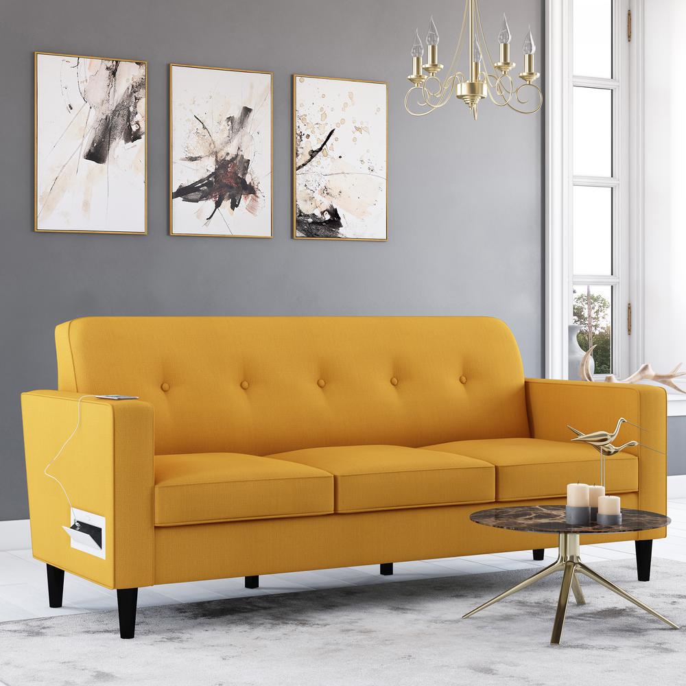 Mustard Color Sofa | Baci Living Room