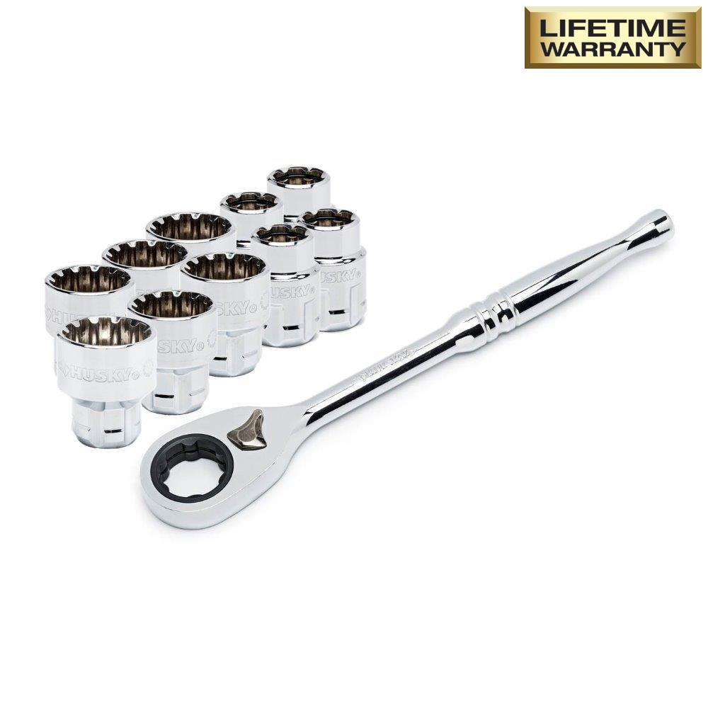 Crescent Pass-Thru Ratchet & SAE and MM Socket Set (20-Piece)-CX6PT20 ...