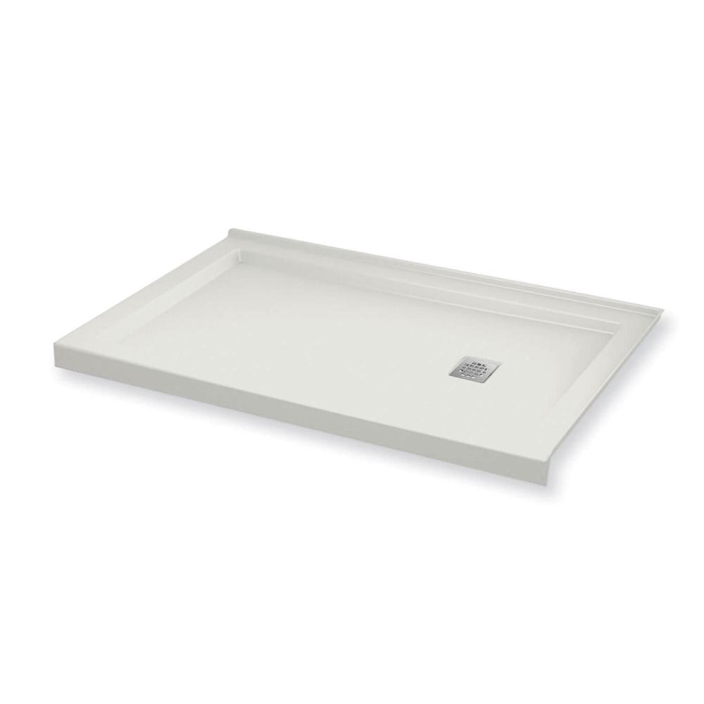 MAAX Zone Square 32 in. x 60 in. Double Threshold Shower Base Left Hand ...