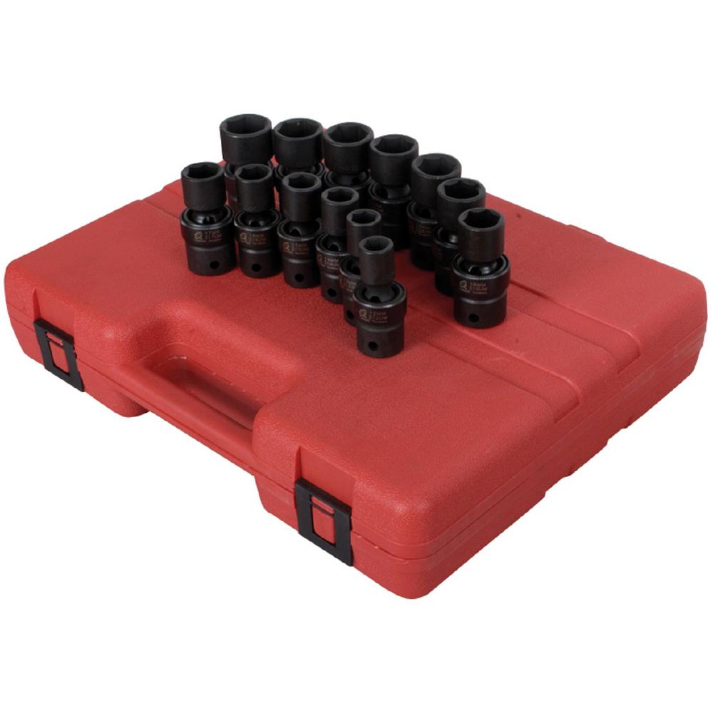 SUNEX TOOLS 1/2 in. Drive Metric Universal Impact Socket Set (13-Piece ... SUNEX TOOLS 1/2 in. Drive Metric Universal Impact Socket Set (13-Piece ...