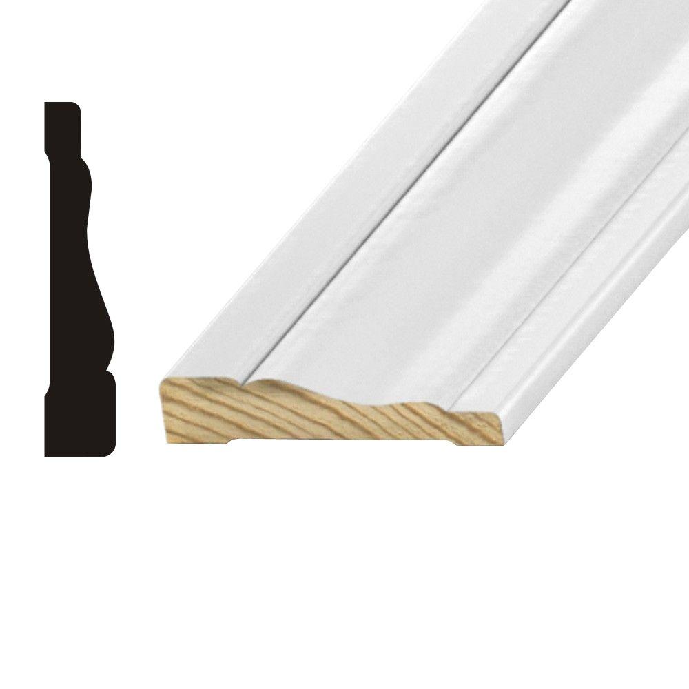 Alexandria Moulding WM 445 5/8 in. x 3-1/4 in. Primed Fiberboard ...