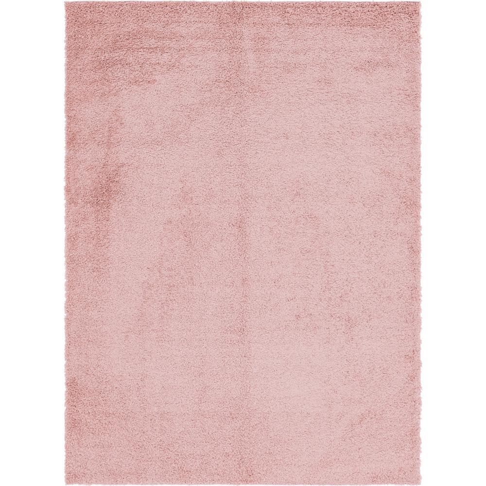 Unique Loom Davos Shag Dusty Rose Pink 9 ft. x 12 ft. Area Rug-3146009 ...