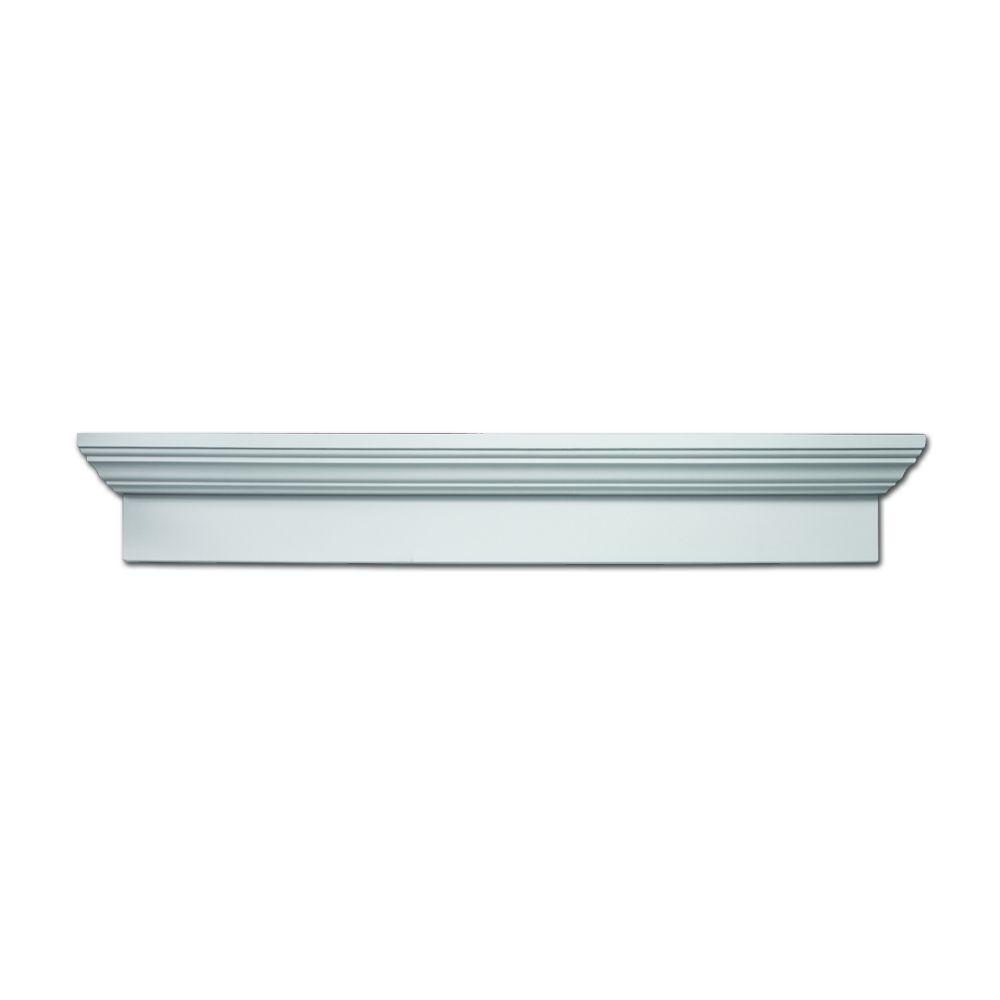 Fypon 75-1/2 in. x 6 in. Polyurethane Window and Door Crosshead-WCH72X6 ...