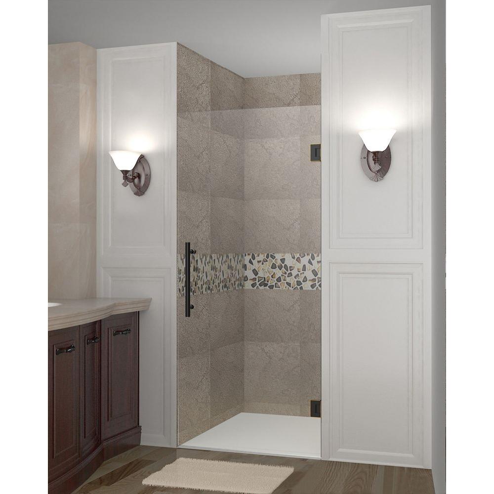 Aston Cascadia 29 In X 72 In Completely Frameless Hinged Shower Door