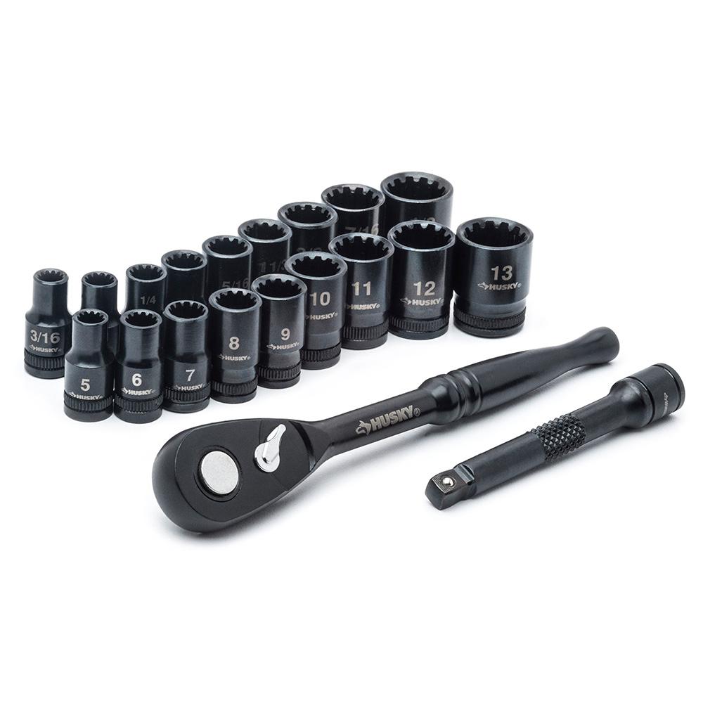 Husky 1 4 In Drive 100 Position Universal SAE And Metric Socket Wrench