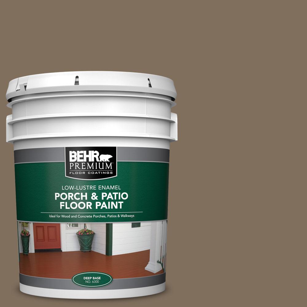 BEHR Premium 5 gal. #PPU5-04 Mocha Latte Low-Lustre Enamel Interior ...