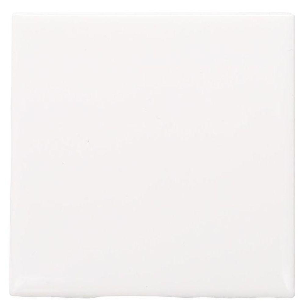 Daltile Semi-Gloss Almond 4-1/4 in. x 4-1/4 in. Ceramic Wall Tile (12.5 ...