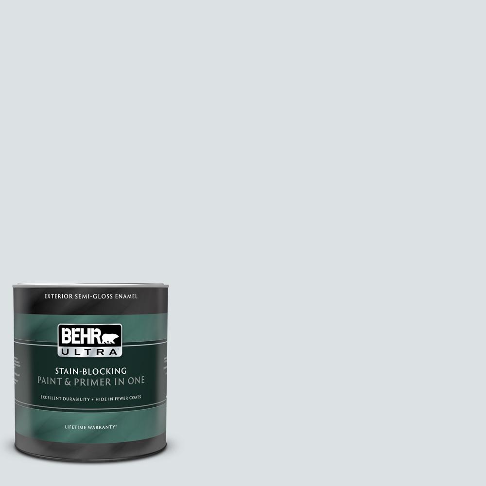 BEHR ULTRA 1 qt. #MQ3-27 Etched Glass Semi-Gloss Enamel Exterior Paint ... BEHR ULTRA 1 qt. #MQ3-27 Etched Glass Semi-Gloss Enamel Exterior Paint ...