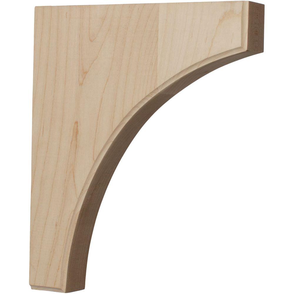 Ekena Millwork 1-3/4 in. x 10 in. x 12 in. Unfinished Wood Maple ...