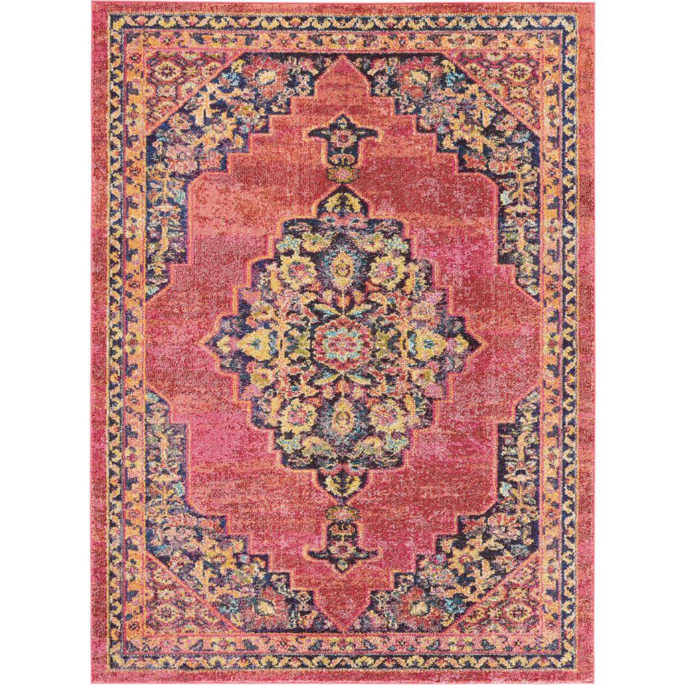 Nourison Passionate 5' x 7' Pink Multicolor Boho Area Rug-454683 - The ...