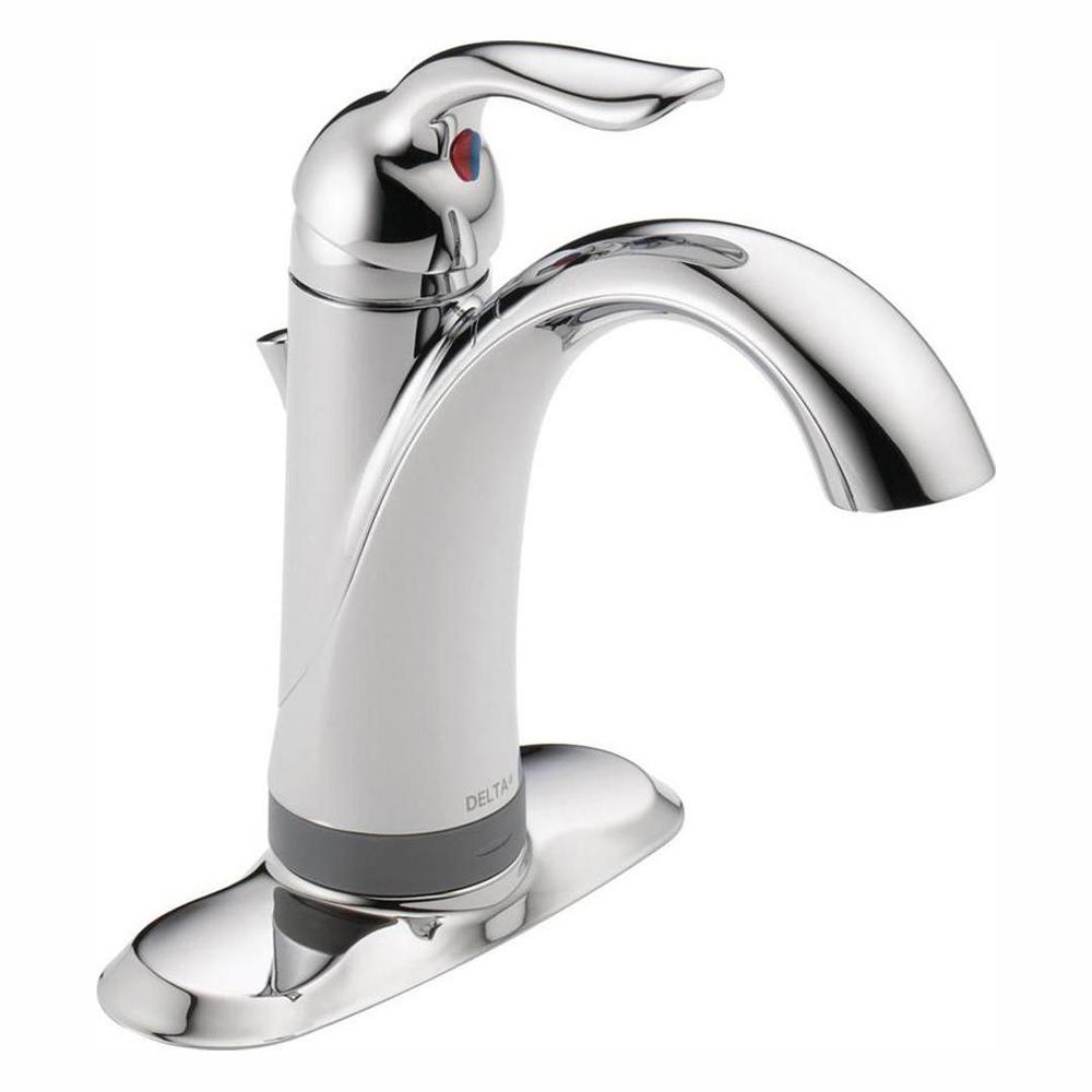 Delta Lahara Single Hole Single Handle Bathroom Faucet With Touch2O xt