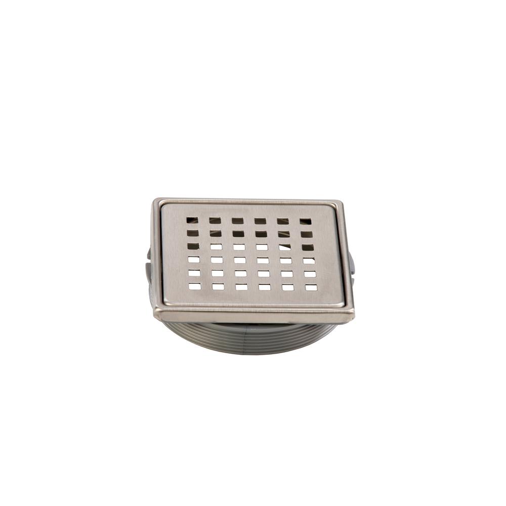 Dural Tilux 4 in. x 4 in. Stainless Steel Adjustable Drain Cover in ...