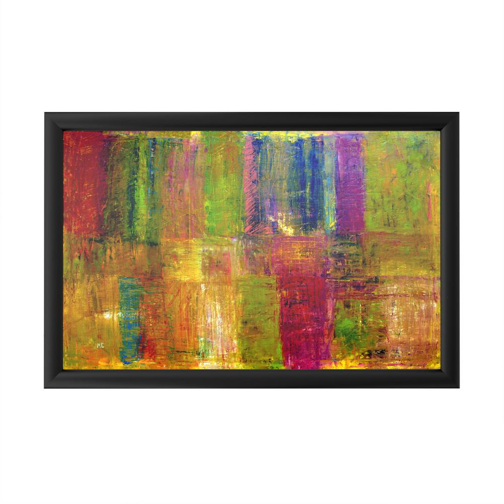Trademark Fine Art "Color Abstract" by Michelle Calkins Framed with LED ...