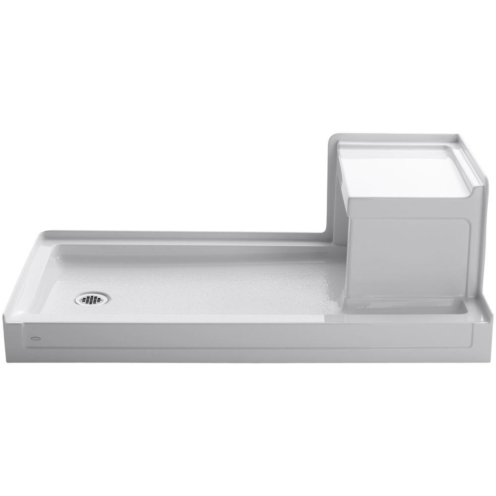 KOHLER Tresham 60 In X 32 In Single Threshold Shower Base With Left