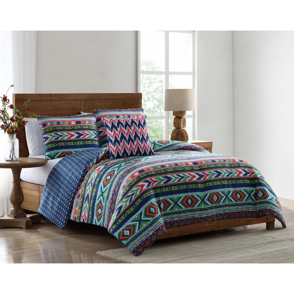Morgan Home Mhf Home Ava Tribal Print Full Queen Comforter Set M593871