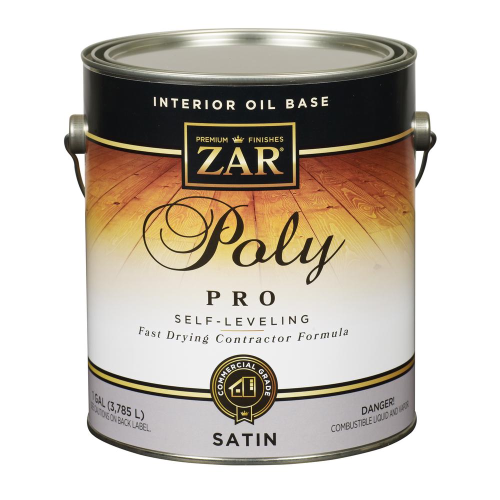 ZAR 1 gal. Satin Clear Oil-Based Interior Polyurethane-Pro-33213 - The ...