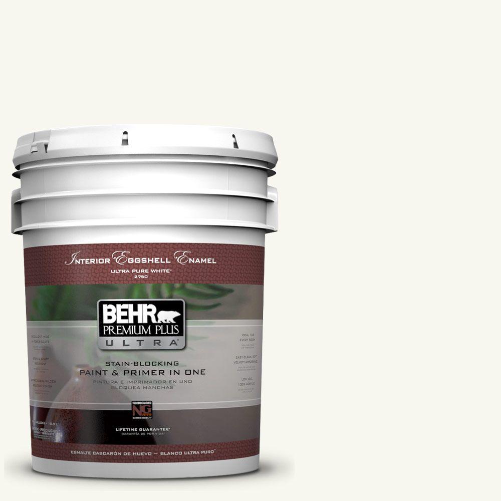 BEHR Premium Plus Ultra 5-gal. #YL-W10 Night Blooming Jasmine Eggshell ... BEHR Premium Plus Ultra 5-gal. #YL-W10 Night Blooming Jasmine Eggshell ...
