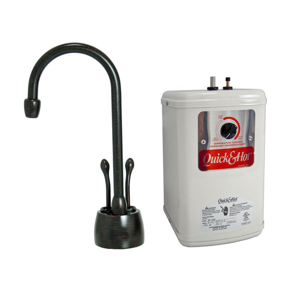 2-Handle Hot and Cold Water Dispenser Faucet with Heating Tank in ...