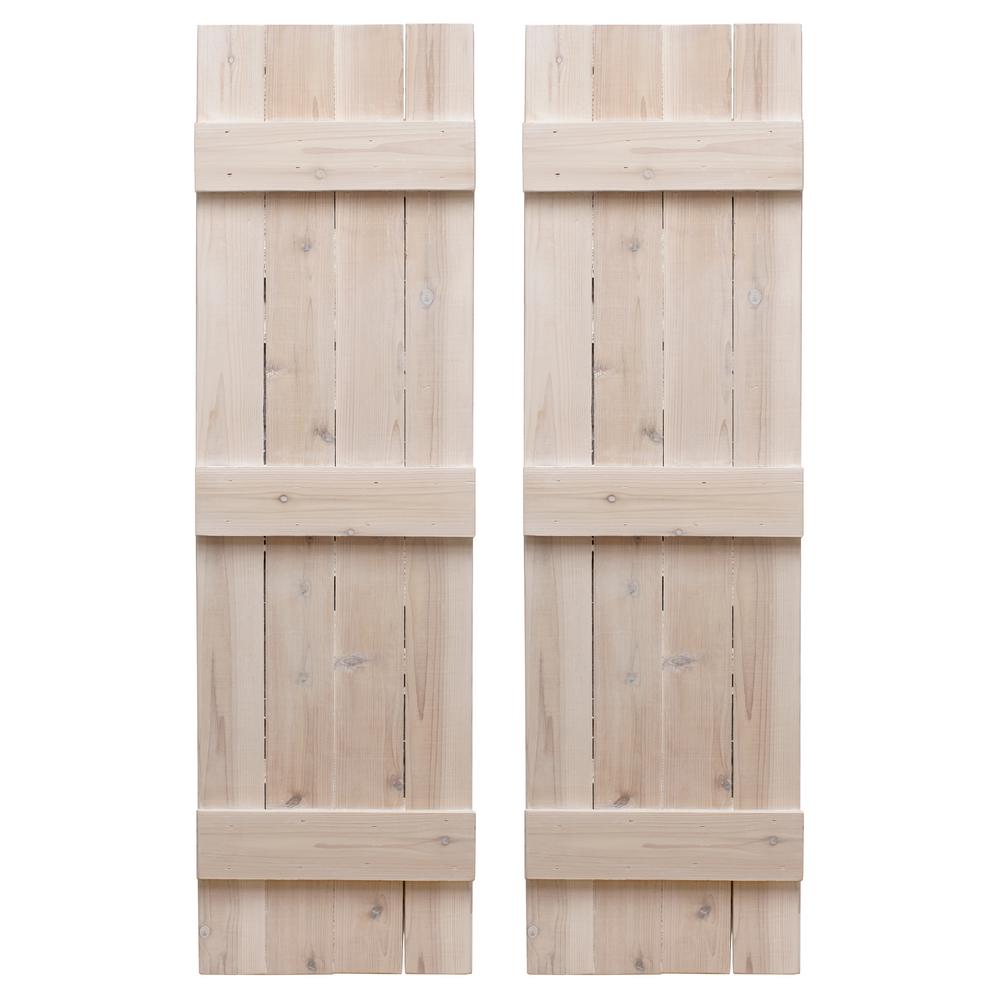 Dogberry Collections 14 in. x 60 in. Board and Batten Traditional ...