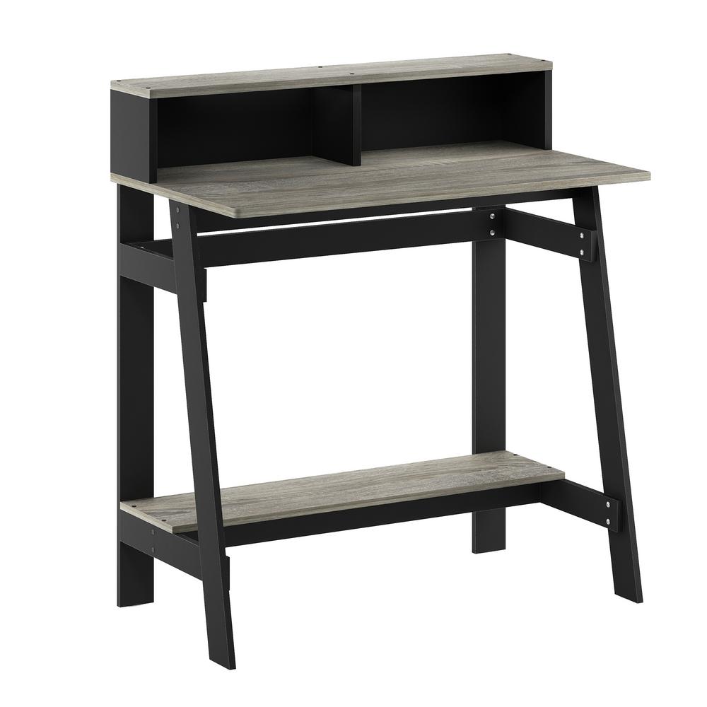 Furinno 32 in. Rectangular Espresso Writing Desk with Solid Wood ...