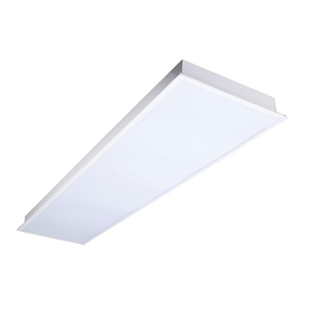Halco Lighting Technologies 64-Watt Equivalent White 1 ft. x 4 ft Flat ...