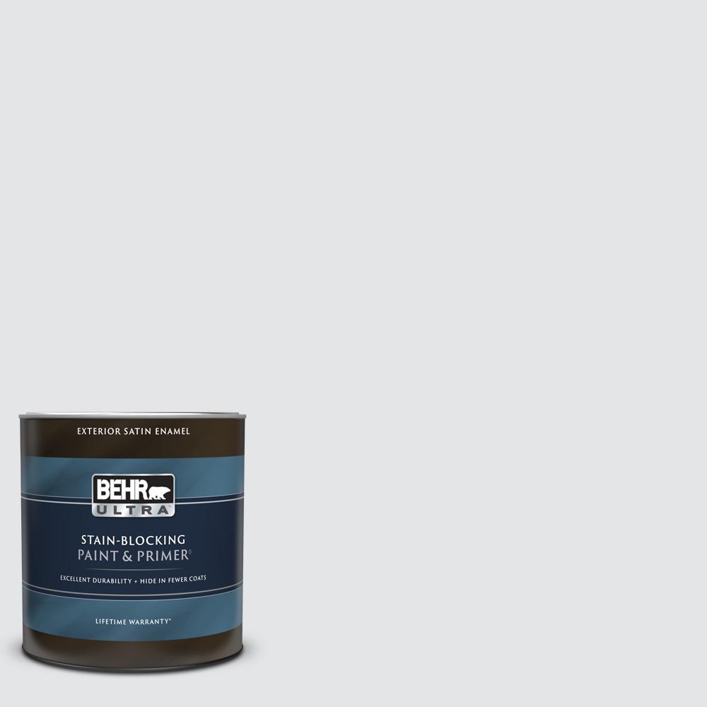 BEHR ULTRA 1 qt. #MQ3-31 Dutch White Satin Enamel Exterior Paint ...